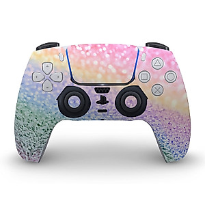 Unicorn Rainbow Art Mix Matte Vinyl Faceplate Sticker Gaming Skin Case Cover Compatible with Sony Playstation 5 PS5 Digital Edition Console and DualSense Controller