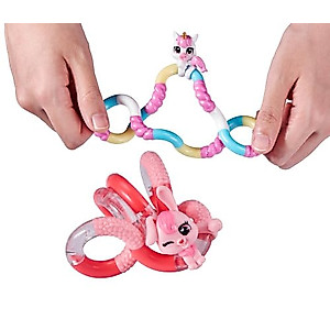 Tangle Jr. Pets 6-Pack Collection Kitty, Bunny, Puppy, Flamingo, Sloth, and Unicorn - Tangle Fidget Pets Fidget Toys - Fidget Toy Gift - Fidgets for School - Cute fidgets for Girls