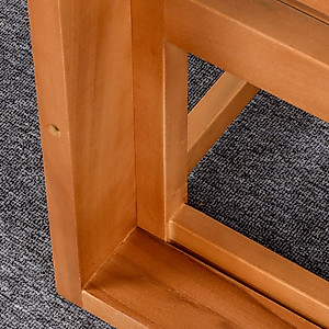 Outsunny 4 Seater L Shaped Patio Furniture Set with Coffee Table and Cushions, Wood Outdoor Sectional Sofa Conversation Set for Garden, Backyard, Porch and Poolside (Gray)