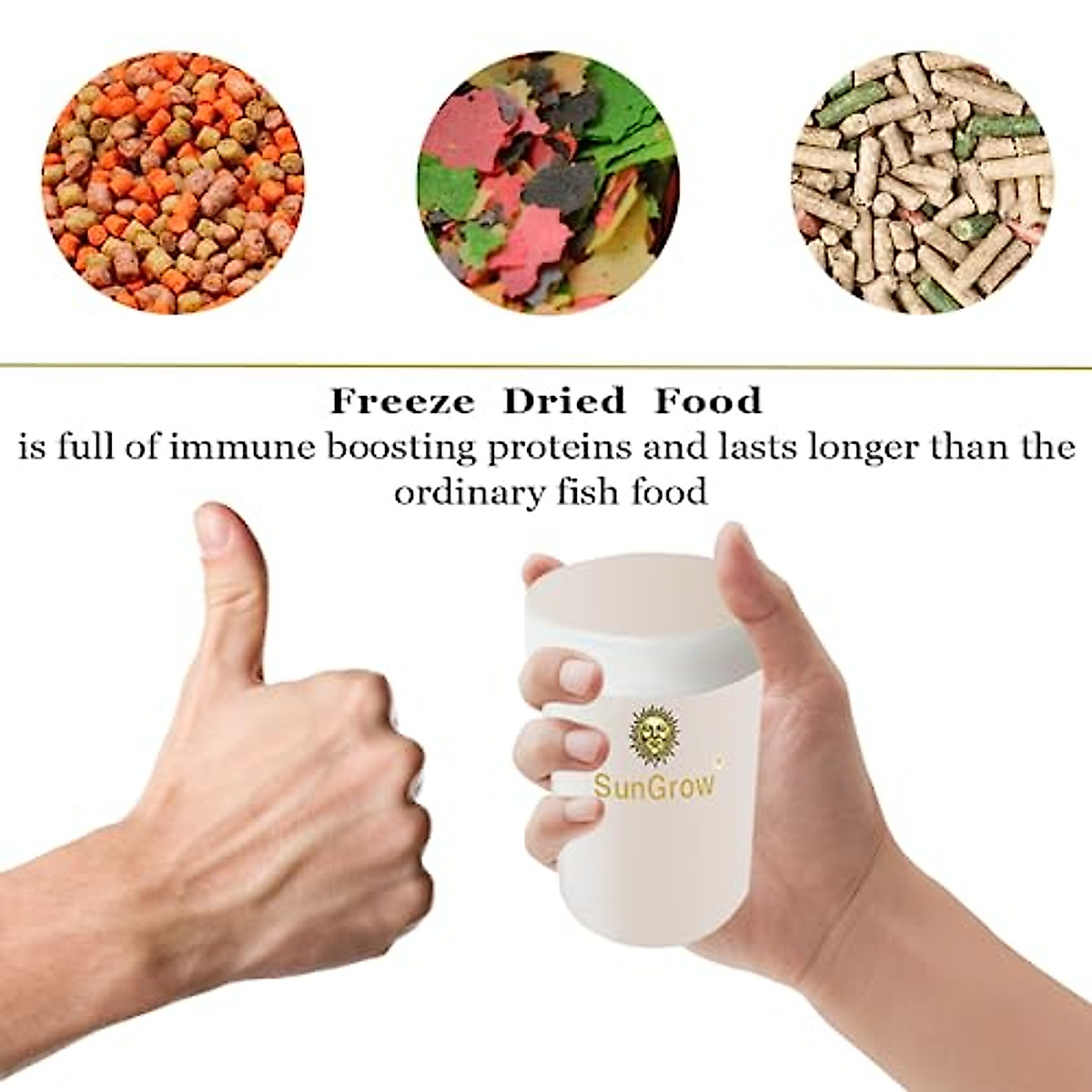 SunGrow Freeze Dried Bloodworms for Betta and Tropical Fish, 0.52 oz., High Protein Treat, Floating Food for Breeding Tanks