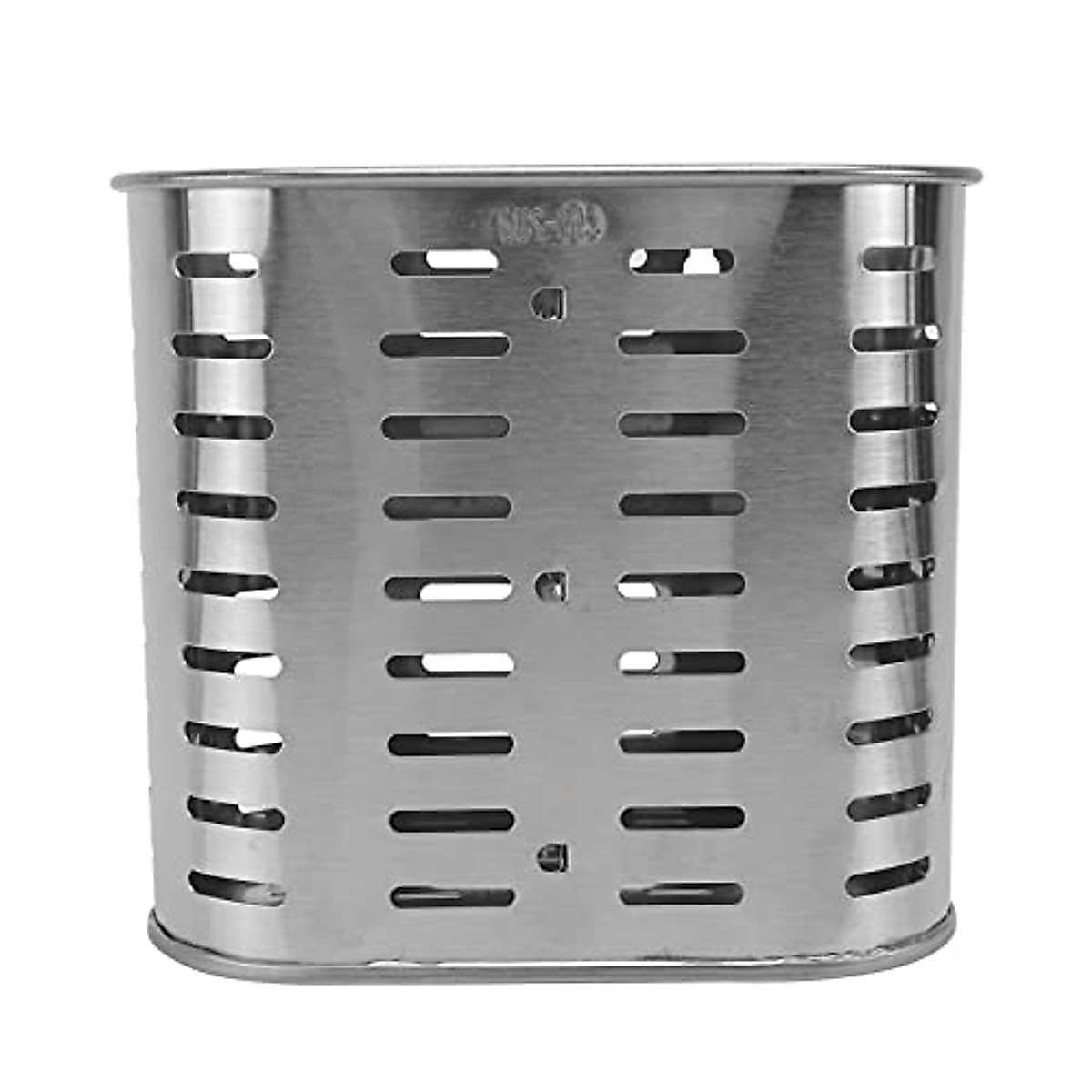 Cabilock Stainless Steel Utensil Holder Stainless Steel Kitchen Utensils Chopsticks Holder Drying Rack Basket Silverware Cutlery Organizer Rack for Countertop Utensil Drying Rack