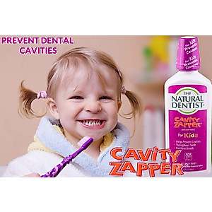 New Packaging Cavity Zapper Natural Dentist Kids Fluoride Toothpaste Prevent Cavities Remineralize Teeth Strengthens Enamel Remove Plaque Stains (Pack Of 2)