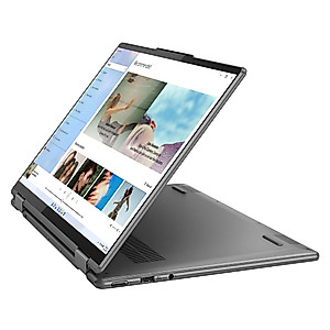 Lenovo 2022 Yoga 7i 14" 2.2K Touch 2-in-1 Laptop, Intel Evo Platform Core i5-1235U, 8GB RAM, 512GB PCIe SSD, Iris Xe Graphics, Backlit Keyboard, Fingerprint Reader, Win 11, Grey, 32GB USB Card
