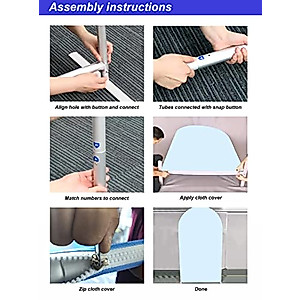 Chiara Backdrop Arched Wall, Metal Arch Stand and Fabric Backdrop Cover Decor for Baby Shower, Wedding, Birthday Parties, Photo Background Decoration (4FT X 7FT, Beige & White)