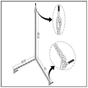 Bonn Mahogany Wood Black Porch Swing