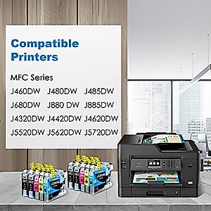 GALADA Compatible Ink Cartridge Replacement for Brother LC201 LC203 XL LC203XL for MFC J480DW MFC J485DW MFC J880DW MFC J460DW MFC J4620DW MFC J4420DW MFC J5520DW MFC J680DW Printer 10 Pack