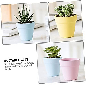 HANABASS 5pcs Bonsai Planting for Home Porcelain Landscape Planter Fleshy Green Vase Decoration Ceramic Pen Pink Flowing Xxcm Decorations Pot Pots Drainage Succulent Balcony Table Floral