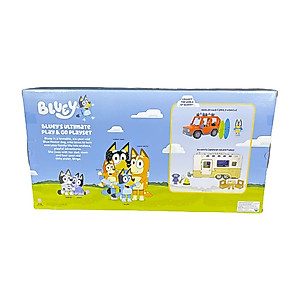 Bluey's Ultimate Play & Go Playset - Includes Carrier Playset, Accessories, and 6 Figures - Bluey, Bingo, Bandit, Chilli, Muffin, Socks