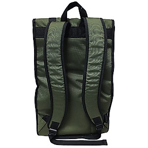 6 Pack Bags Commuter Backpack Meal Prep Lunch Bag with 3 BPA-Free, Reusable, Microwavable, Freezer Safe, Portion-Controlled Containers, Lunch Box with Storage Pockets - (Olive)