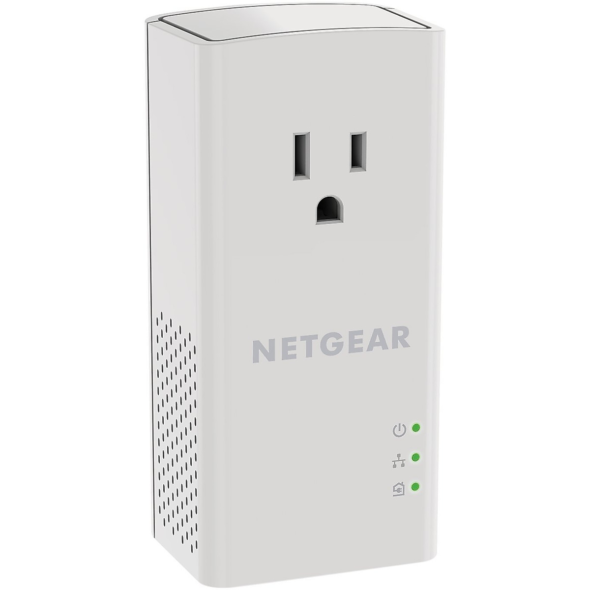 NETGEAR PowerLINE 1000 Mbps, 1 Gigabit Port with Pass-Through, Extra Outlet (PLP1000-100PAS)