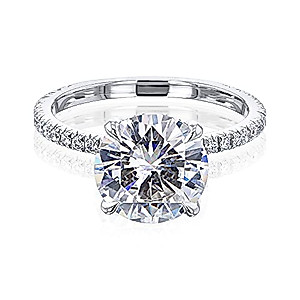 Kobelli Moissanite Wrap Basket Engagement Ring - white-gold / 5.0 / Forever One D-E-F