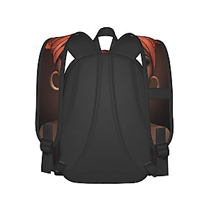 KiuLoam 17 Inch Backpack Elegant African Women Laptop Backpack Shoulder Bag School Bookbag Casual Daypack