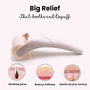 ROSELYNBOUTIQUE Cryotherapy Ice Roller for Face Reduce Wrinkles Puffiness Stick Massager - Self Care Gifts Skincare Tools Relaxation (Beige)