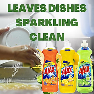 Ajax Dish Soap - Ajax Dishwashing Liquid Super Degreaser 14 FL OZ (Lemon, Orange, Lime) (Variety Pack of 3) 1 of Each - Includes Clean is Better Card