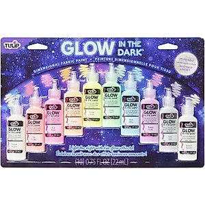 Tulip Dimensional Paint Kits 44417 Dfpt Multi 0.75Oz Glow 10Pk Arch, 0.75 Fl Oz (Pack of 10), As Detailed