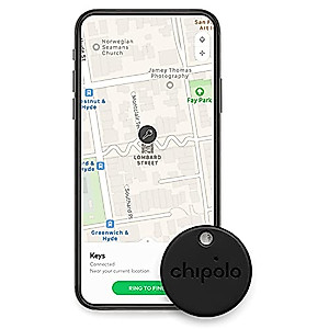 Chipolo (2020) - Finder, Bluetooth Tracker, Item Finder. Free Premium Features. iOS and Android Compatible (ONE 4 Pack, Blue, Red, Black, White)
