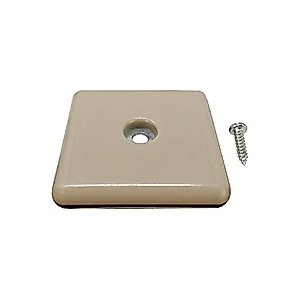 Shepherd Hardware 9244 2-1/8-Inch Square, Adhesive Slide Glide Furniture Sliders, 4-Pack , Beige