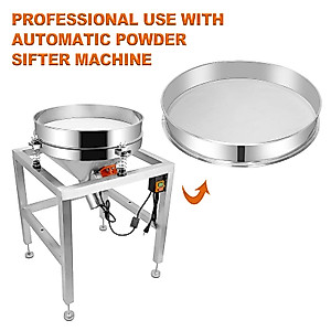 Sidasu Vibrating Sifter Mesh Screen Stainless Steel Vibrating Sieve Mesh Screen 40 Mesh for Dia 19.6"Automatic Powder Sifter Machine