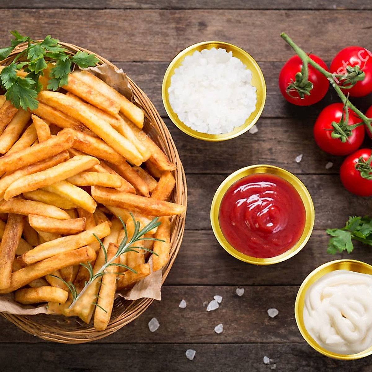 Amytalk 12 Pack 3.2inch Stainless Steel Sauce Dishes Mini Individual Saucers Bowl Round Seasoning Dishes Sushi Dipping Bowl Appetizer Plates, Golden