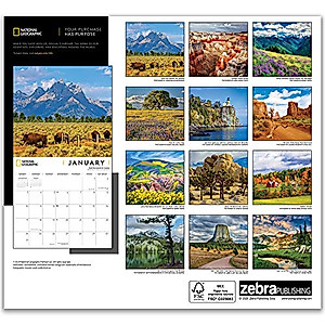 National Geographic American Landscapes 2021 Wall Calendar