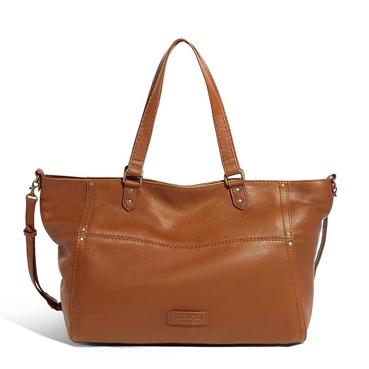 American Leather Co. - Lolo Large Tote - Highly Functional & Superbly Fashionable - Saddle Smooth