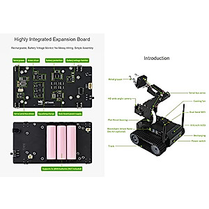 Waveshare JETANK AI Kit, AI Tracked Mobile Robot, AI Vision Robot, Includes Waveshare Jetson Nano Dev Kit 4GB (NOT Support Nano 2GB)