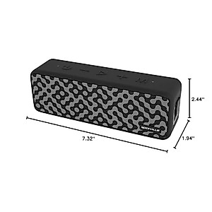 Rockville Faze 50w Portable Bluetooth Speaker TWS Wireless Link Waterproof, Black (Faze Black)