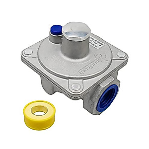 Natural Gas Pressure Regulator, Propane Regulator with 3/4" FNPT Thread 1/2 PSIG Inlet Pressure 4"-10" WC Outlet Pressure, Lp Gas Regulators for Natural Gas and Propane