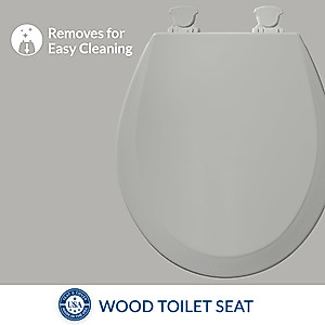 Bemis 500EC 062 500EC062 Toilet Seat, 1 Pack Round, Ice Grey