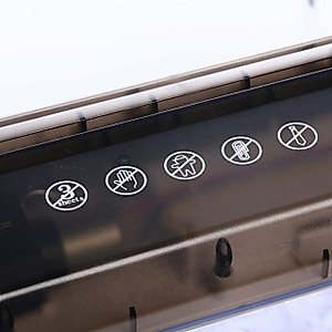 Portable Mini Paper Shredder, USB Auto A4 Paper Shredder Document Cutter Strip Cutting Machine Office Stationery Black