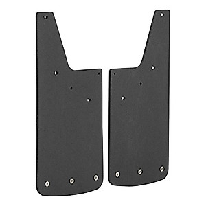 LUVERNE 250743 Front or Rear 12-Inch x 23-Inch Textured Rubber Mud Guards, Select Chevrolet Silverado, GMC Sierra 1500, 2500, 3500 HD , Black