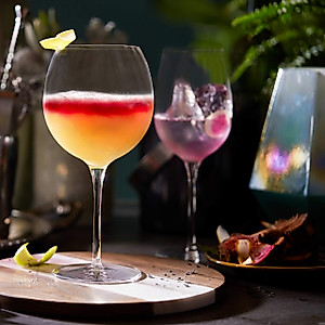 Libbey Signature Kentfield Estate All Purpose Wine Glasses Set of 4, Long Stem Wine Glasses for Red and White Wine, Perfect Wine Glass Gift Set