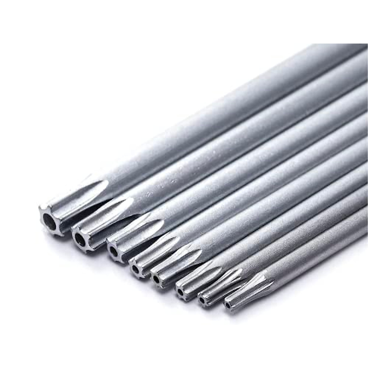 Sata 8-Piece Tamperproof Long Arm Torx Key Set with Precision-Formed Chamfered Tips, held in an Impact-Resistant Carrying Caddy - ST09701