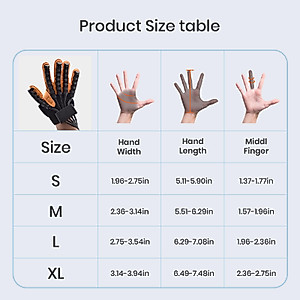 MODESLAB Rehabilitation Robot Glove for Finger and Hand - Upgrade Hand Exercise Recovery Equipment, Hemiplegia Stroke Cerebral Palsy Arthritis Patient (Right Hand-L)