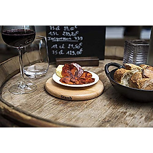 STAUB Round Magnetic Wood Trivet, 6"