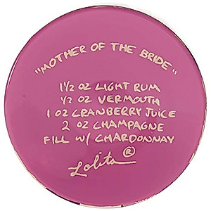 Lolita Mother of the Bride Artisan Made Hand Painted Wine Glass