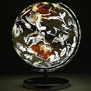 geographic globe Interactive Globe LED Illuminated Constellations At Night AR Educational Globes Of The World With Stand Smart Globe For Kids world globe gift (Diameter 25cm/9.8in+