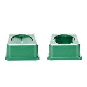 Alpine 23 Gallon Slim Trash/Recycling BIN Swing LID Green