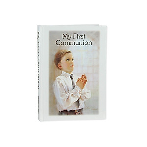 Roman Religious My First Communion Boys Prayer & Remembrance Book Gift #10248