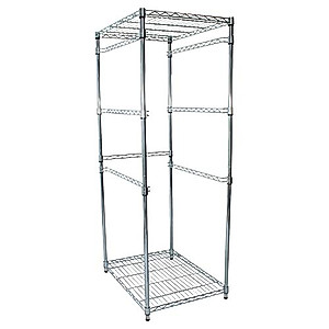 SafeRacks 5 Tier Steel Storage Bin Rack, Zinc Plated, NSF Certified, 31″ x 23″ x 72″