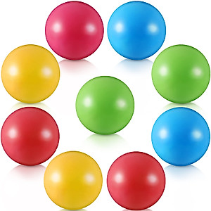 Civaner Multi-Colored Replacement Toy Balls Crush Proof Bulldozer Balls Soft Plastic Air-Filled Ocean Balls for Toddlers 1.75 Inch Balls Toys (9 Pieces)