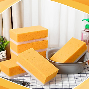 Gisafai 6 Pcs Drywall Sanding Sponge 9 x 4.5 x 3.1 Inch Sanding Blocks Drywall Washable and Reusable Drywall Sponge Sanding Blocks for Smoothing and Finishing Drywall Surfaces Tools