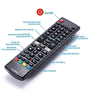 Universal Remote Control Replacement for LG Smart TV