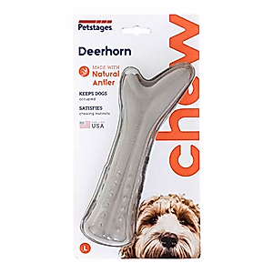 Petstages Deerhorn Antler Alternative Dog Chew Toy, Large