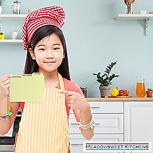 Meadowsweet Kitchens Recipe Card Box Tab Divider Set - Tab Dividers Printed on Neutral Color Card Stock - Set of 9 Tab Dividers for 4x6 Recipe Cards (or 3x5) for Paperboard, Wood & Acrylic Boxes