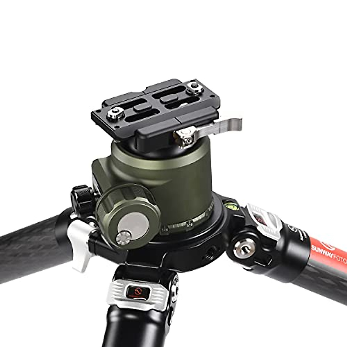 MLOK Arca Rail Tripod Mount Adapter, for Rifle Tripod Ballhead Quick Release Plate,Compatiable RRS Dovetail, 2 M-LOK Slot Interface