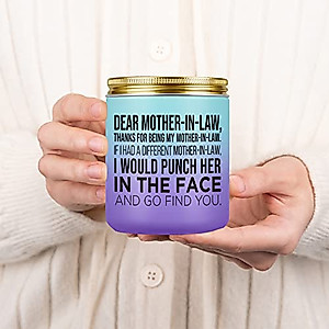 GSPY Gifts for Mother in Law, Mother in Law Candle, Mother in Law Gifts, Mother in Law Gifts from Daughter in Law, Mother in Law Birthday Gifts, Mother in Law Wedding Gift from Bride - Candles