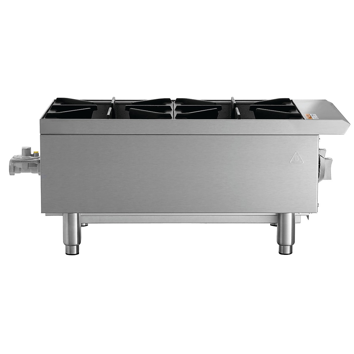 Kratos Commercial Countertop Gas Range - 2 Burners, 50,000 Total BTU, Field Convertible to Liquid Propane, 12" W (29Y-070)