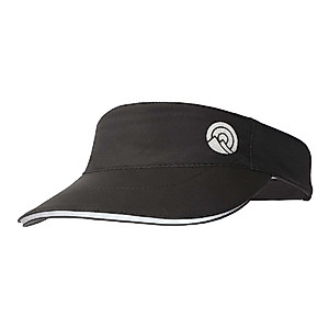 OutdoorEssentials Sun Visor Hat for Women & Men - Womens Visor, Tennis Visor, Golf Visor - Running Visor Black - Black