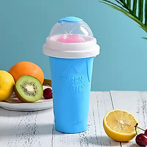 Slushie Maker Cup, Slushy Maker Frozen Magic Squeeze Cup Cooling Maker Cup Freeze Mug Milkshake, Portable Squeeze Ice Cup for Everyone